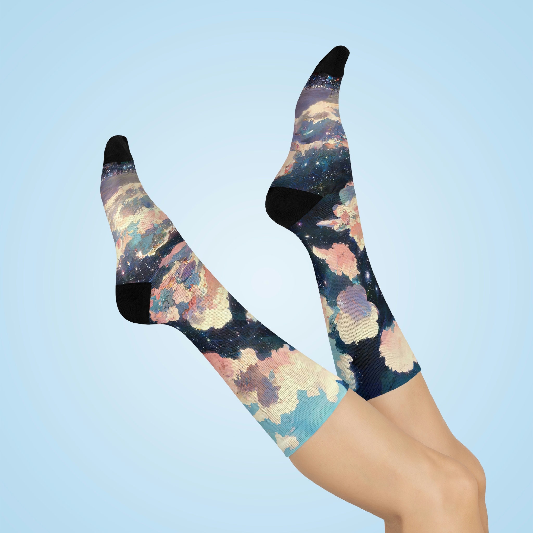 Sky and Clouds Anime Socks, Otaku Sock Gift for Men and Women - Etsy