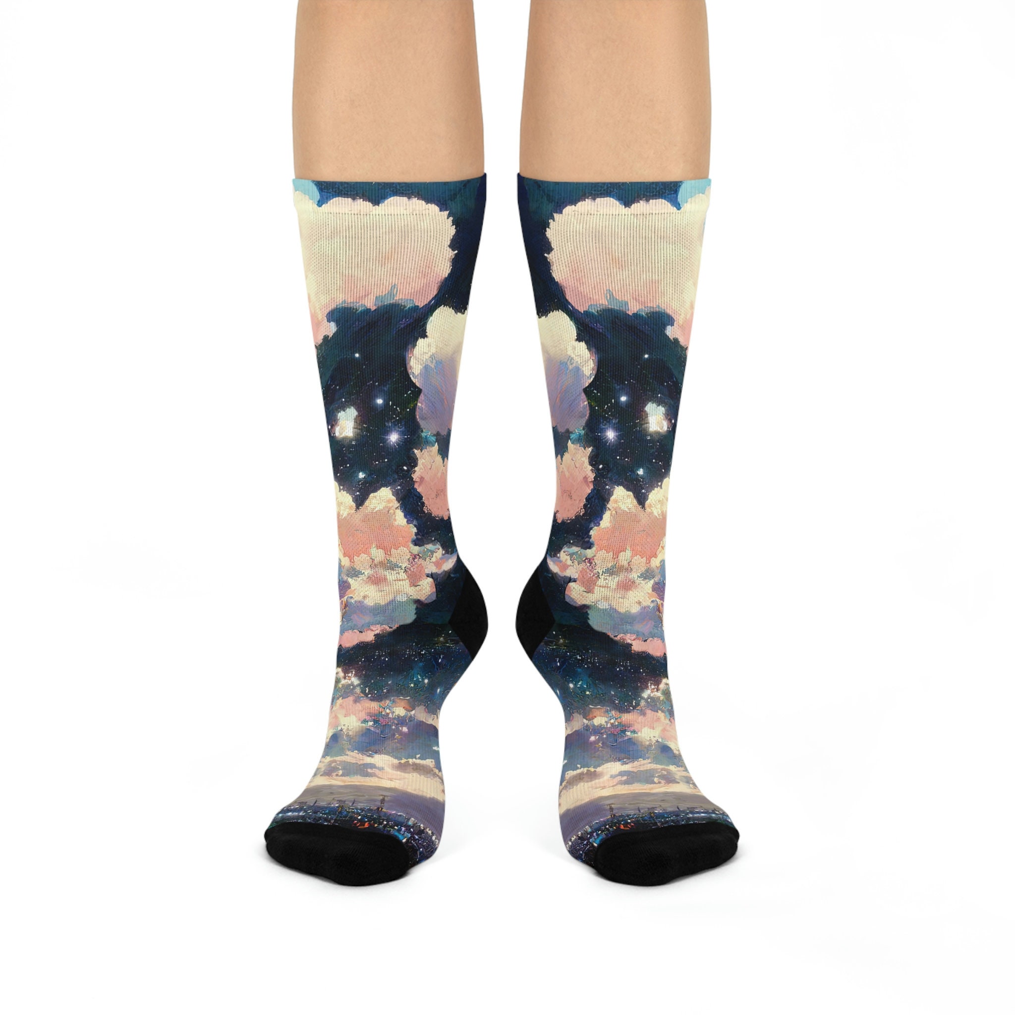 Sky and Clouds Anime Socks, Otaku Sock Gift for Men and Women - Etsy