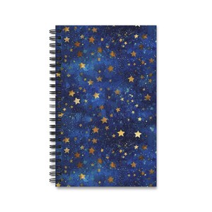Blue Watercolour Sky With Stars Spiral Journal With Lined Dotted Blank or Task Sheets, A5 Size ...