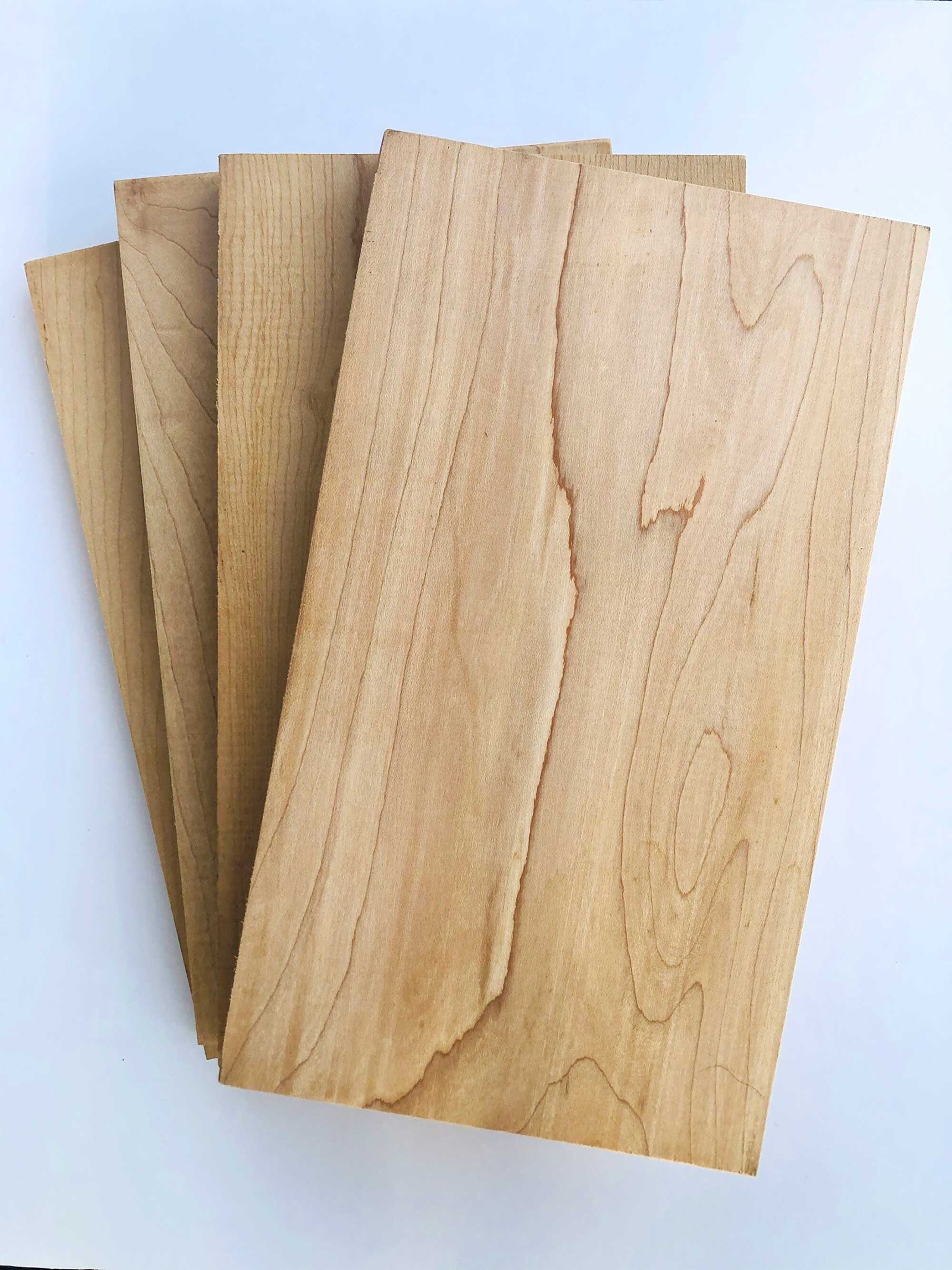 Set of 4 Maple Wood Blocks, Wood Blanks, Rectangle, Unfinished, Sanded ...