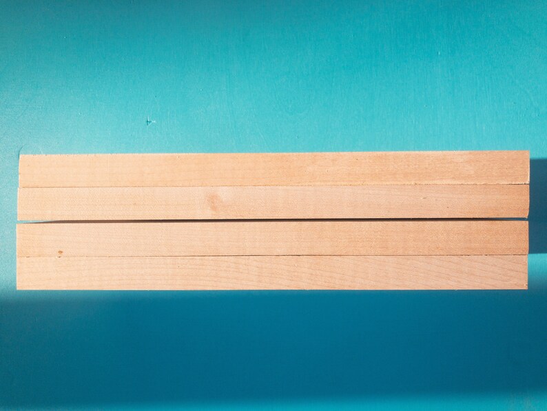 Set of 4 Maple Wood Blocks, Wood Blanks, Rectangle, Unfinished, Sanded ...