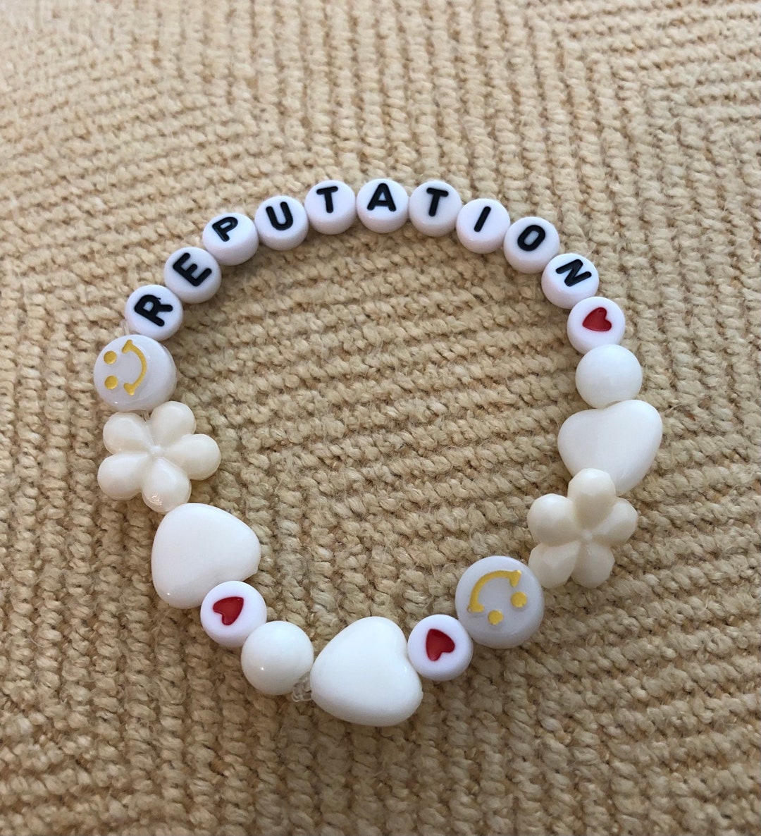 Beaded REPUTATION Friendship Bracelet - Etsy