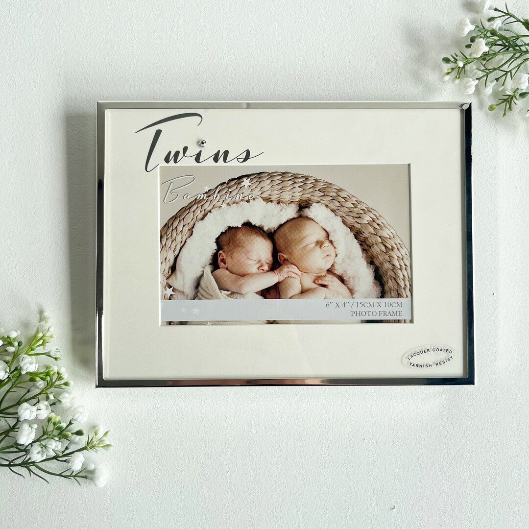Silver Photo Frame Twins Photo Frame Gift Silver Picture Frame With ...