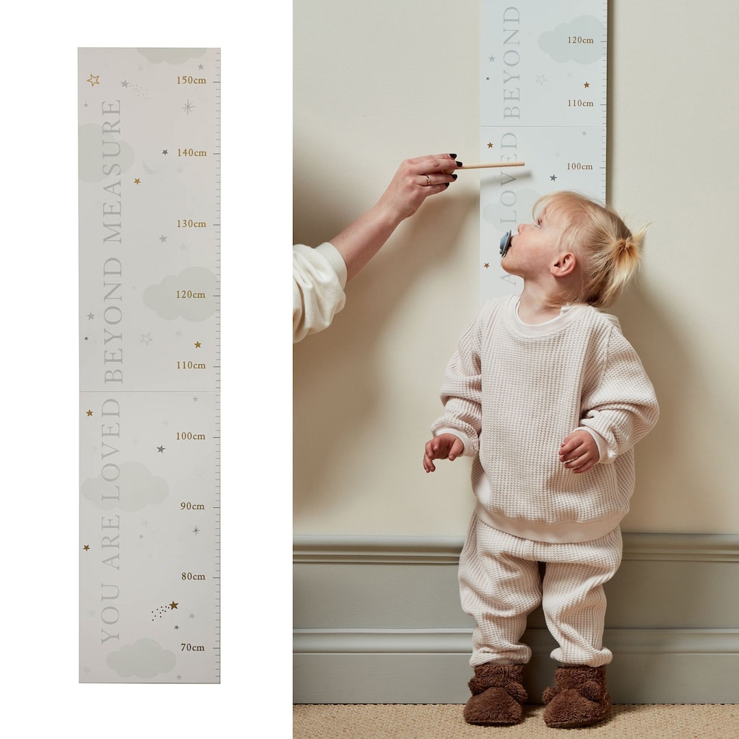 Wooden Height Chart Baby / Children's Bedroom Decor up to 150cm You Are ...