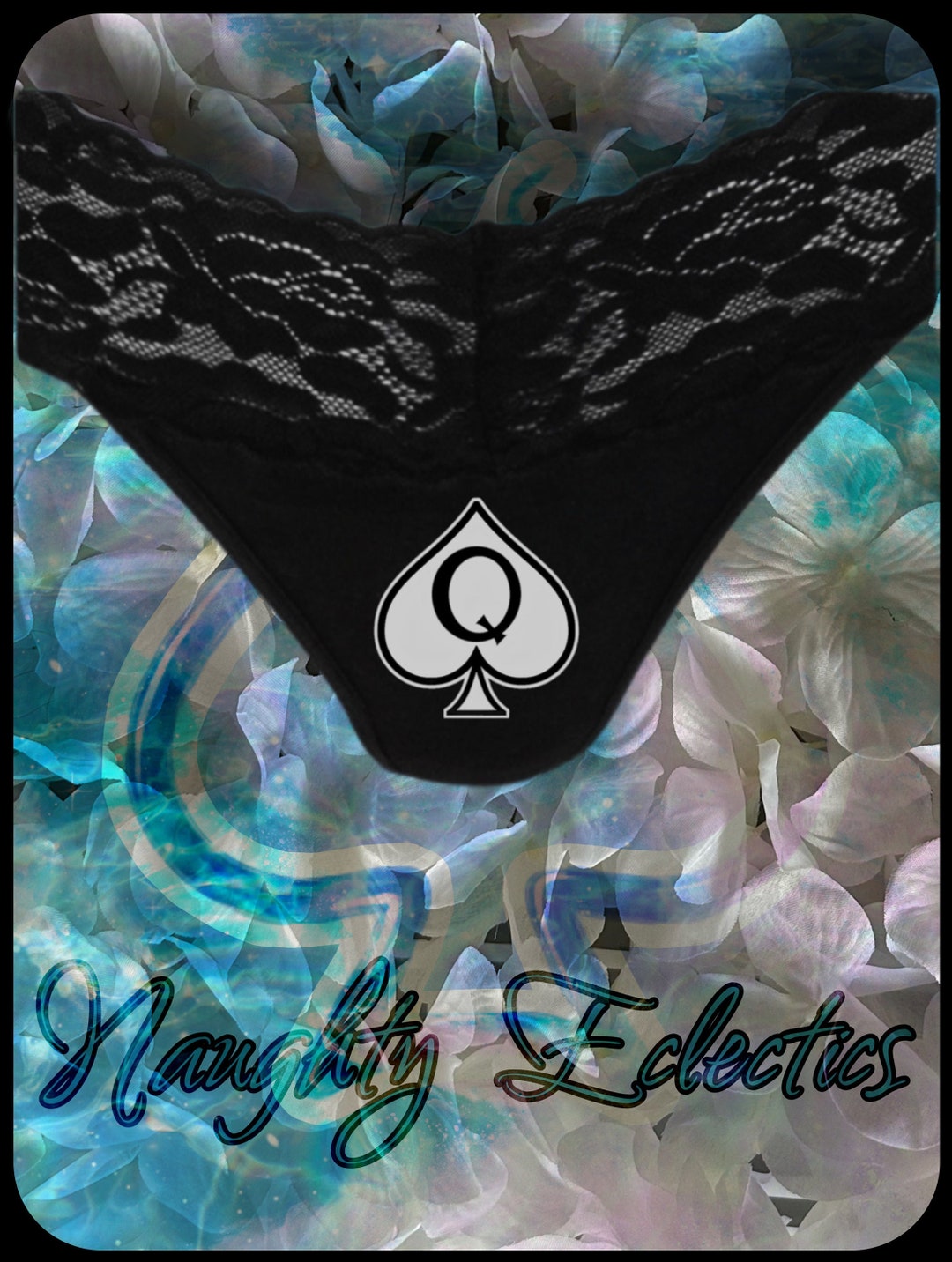 Qos Spade Thong Slutwear Hotwife Vixen Slut Etsy