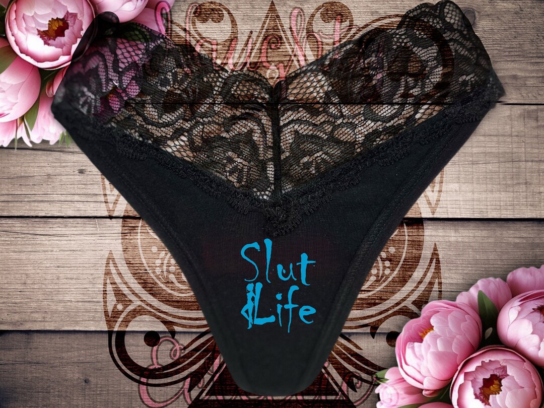 Slutlife Slut Life Thong Hotwife High Waist Thong Hotwife Qos Queen of Spades Thong Slutwear ...