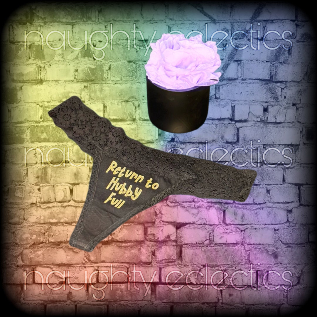 Return To Hubby Filled Thong Slutwear Slutgear Etsy Australia