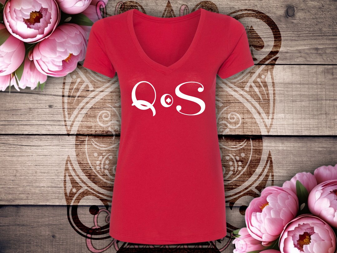 Qos Queen Of Spades V Neck Slut Wear Slut Gear Lifestyle Shirt Slut Top