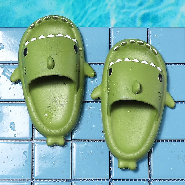 Shark Slippers - Etsy
