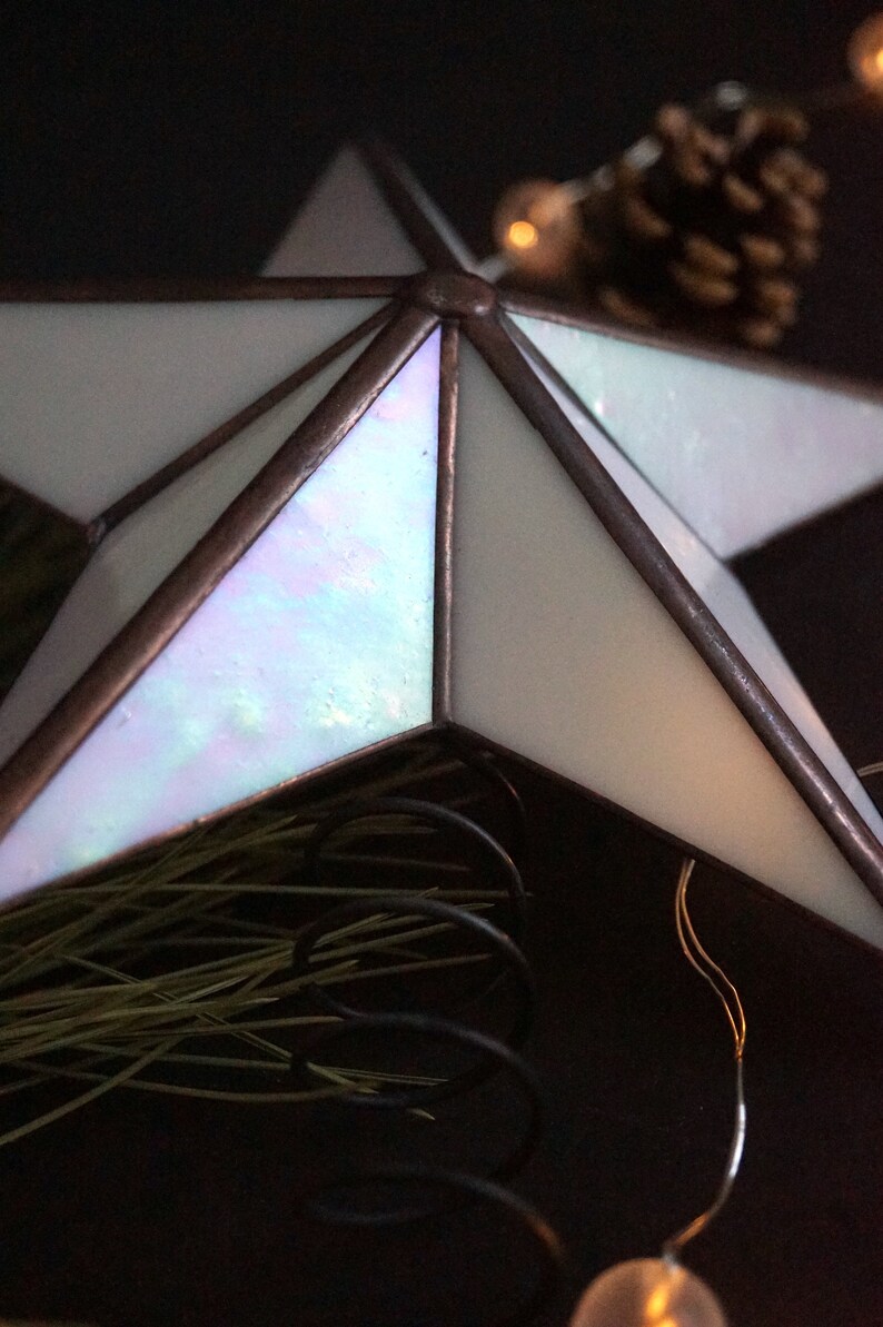 Glass Tree Topper Christmas Star Tree Topper Christmas - Etsy