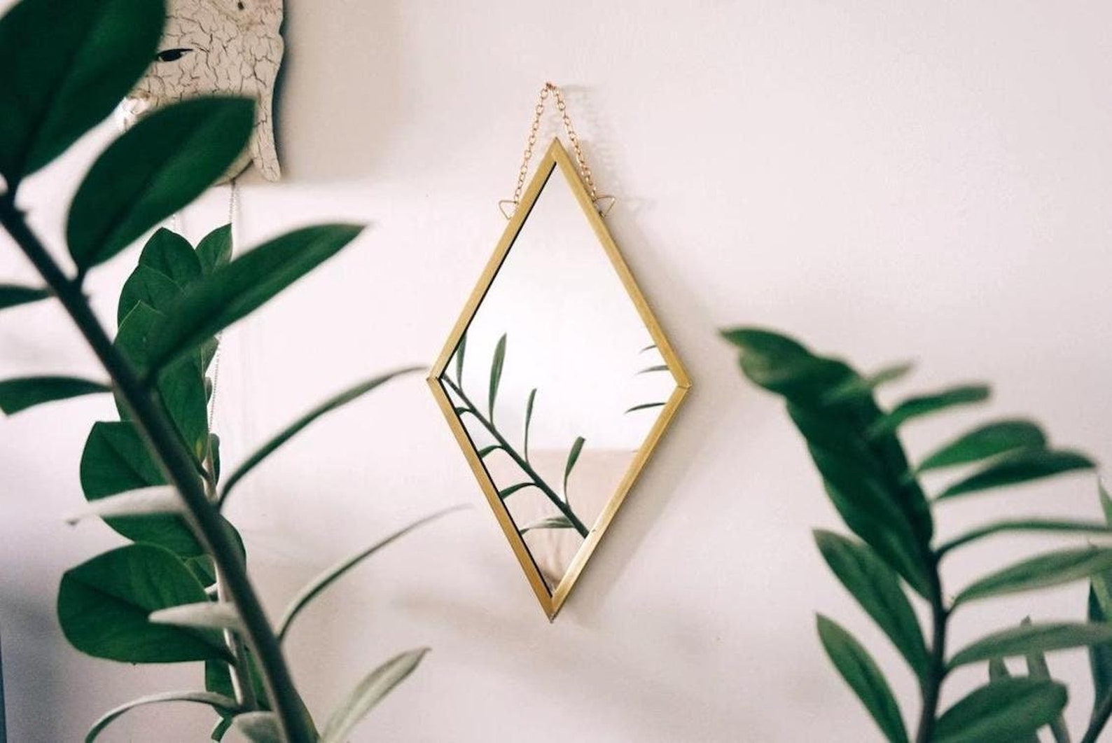 Rhombus Mirror Set Mirror Wall Decor Small Wall Mirror - Etsy