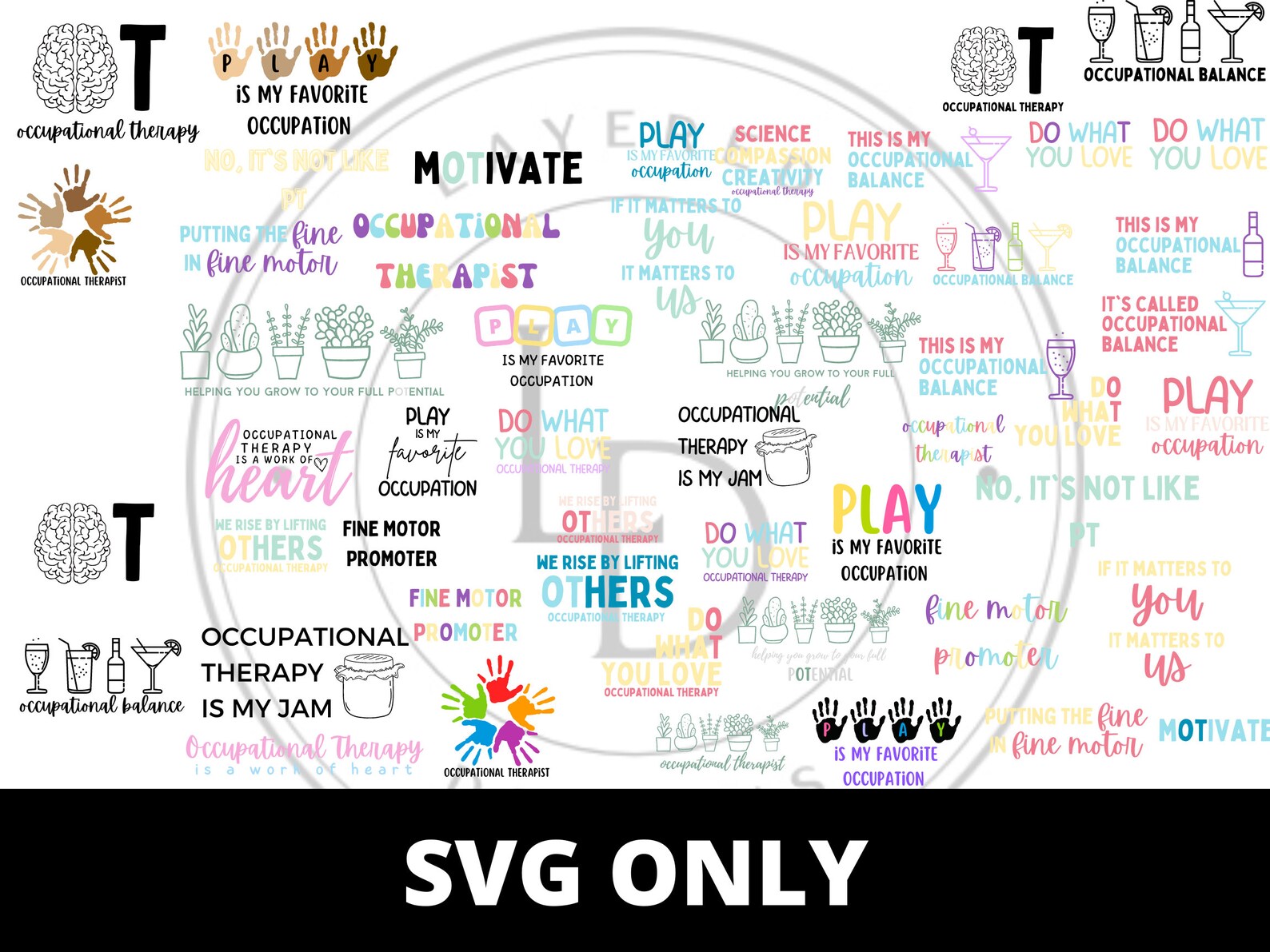 Occupational Therapy Svg, OT Svg, Occupational Therapy Shirt, Ot Cricut ...