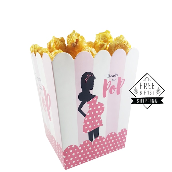 Pink Popcorn Box - Etsy