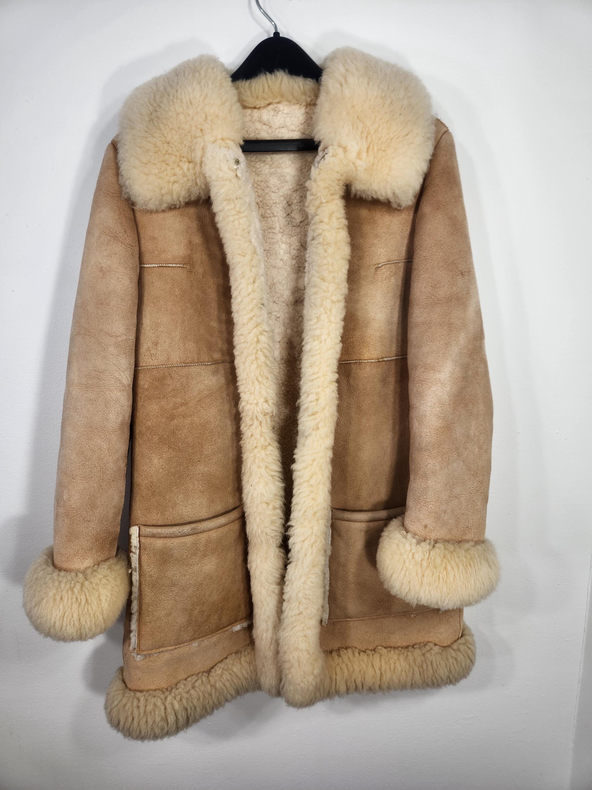 Vintage Shearling Coat Super Warm Women's Small - Etsy