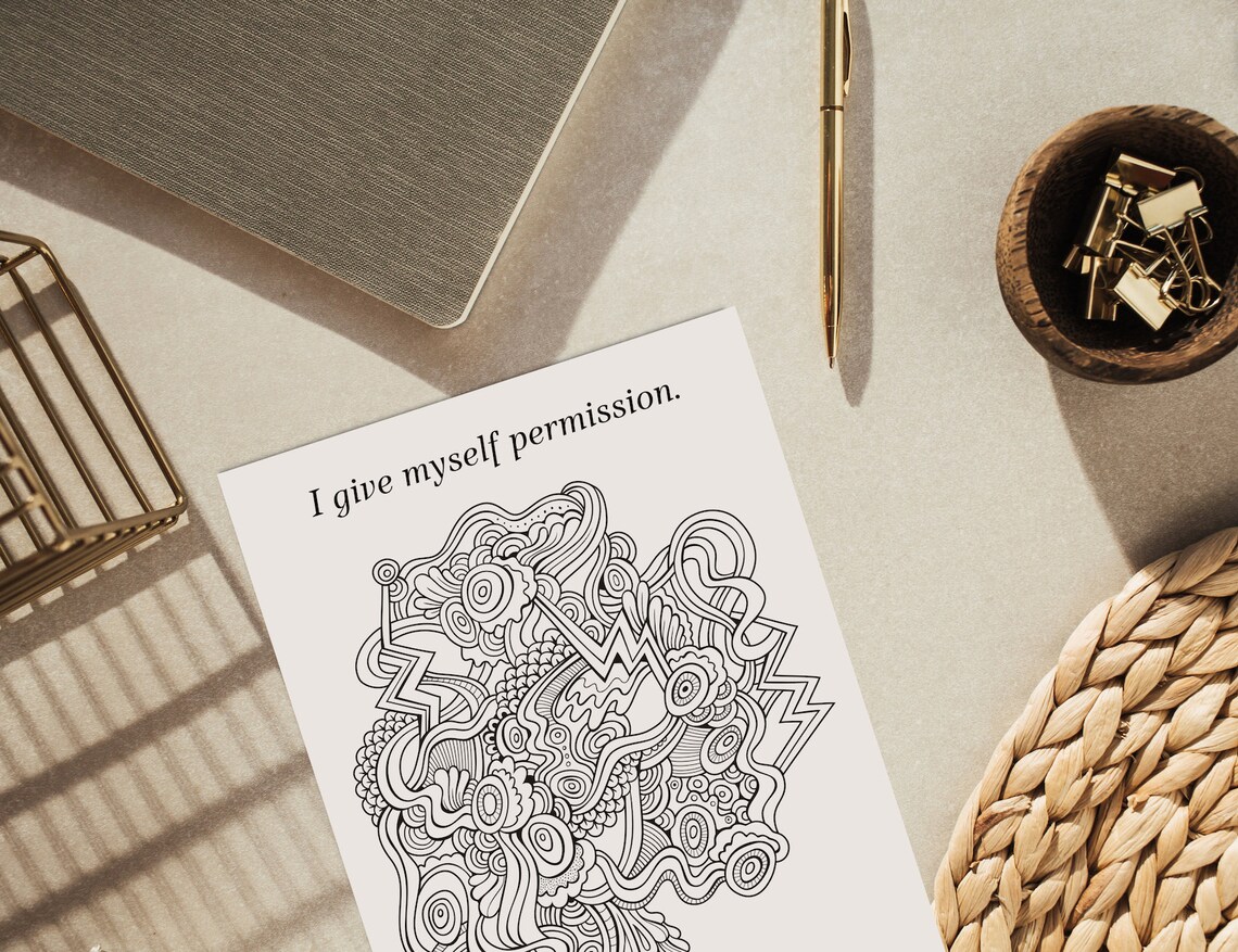 Eating Disorder Recovery Coloring Pages Digital Download, Printable ...