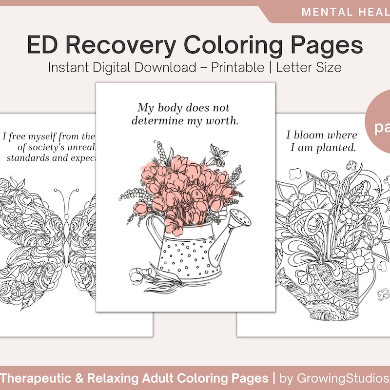 Recovery Coloring Pages - Etsy