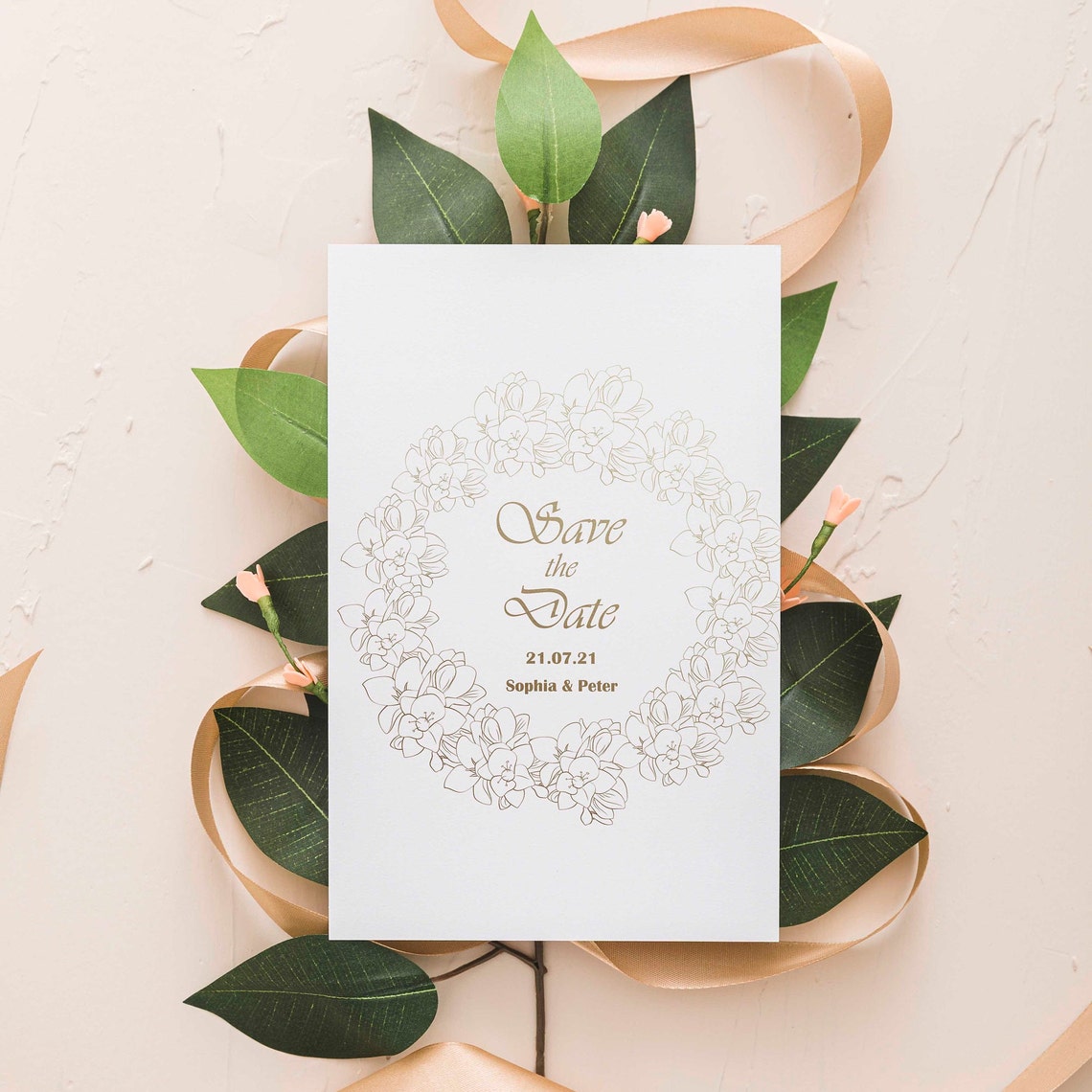 5x7 Gold Floral Overlays for Invitations, Planners, Journal Pages ...