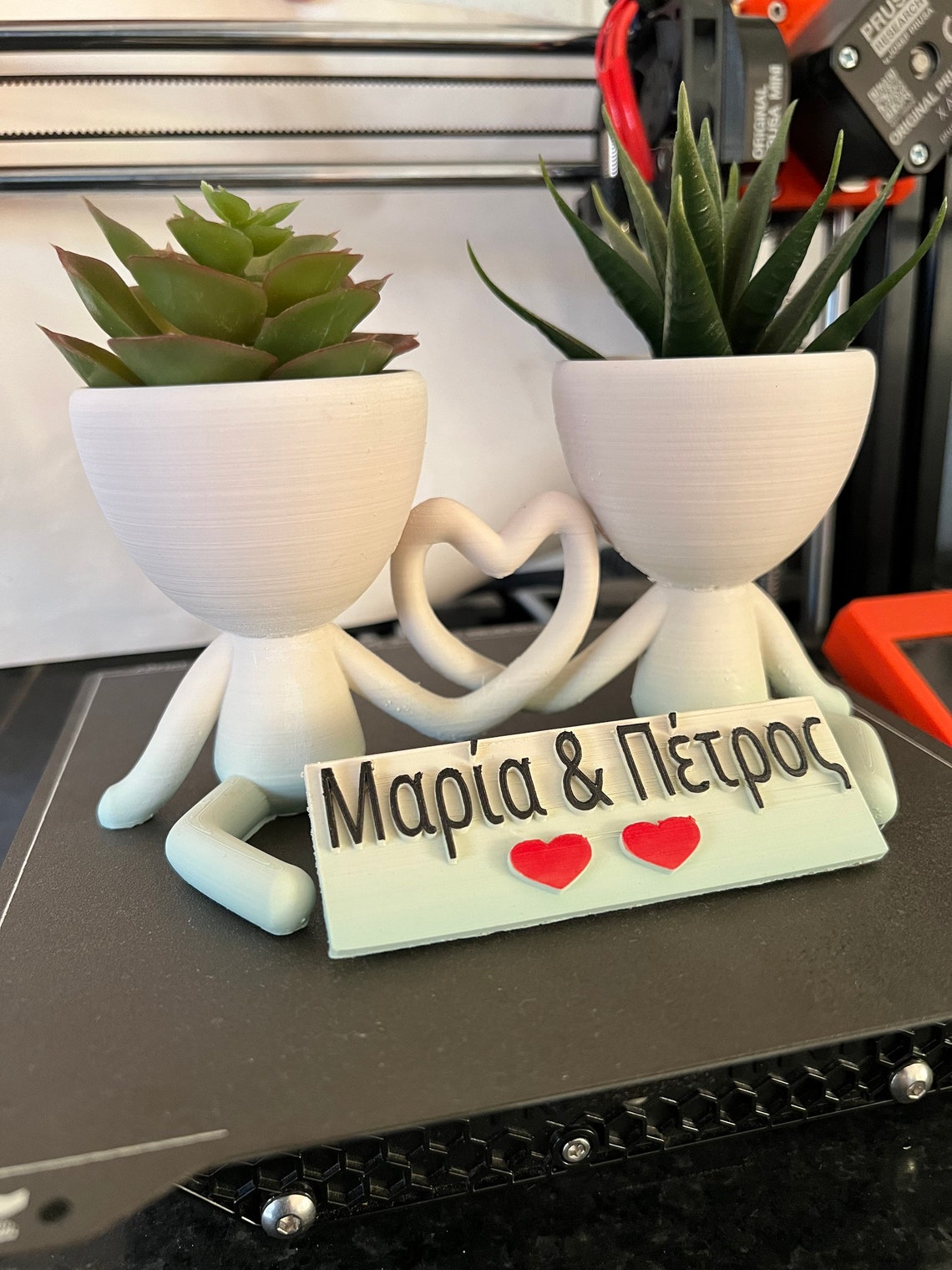 Lovely Flower Pot / Custom Flower Pot / Love Gift / 3D Printing ...