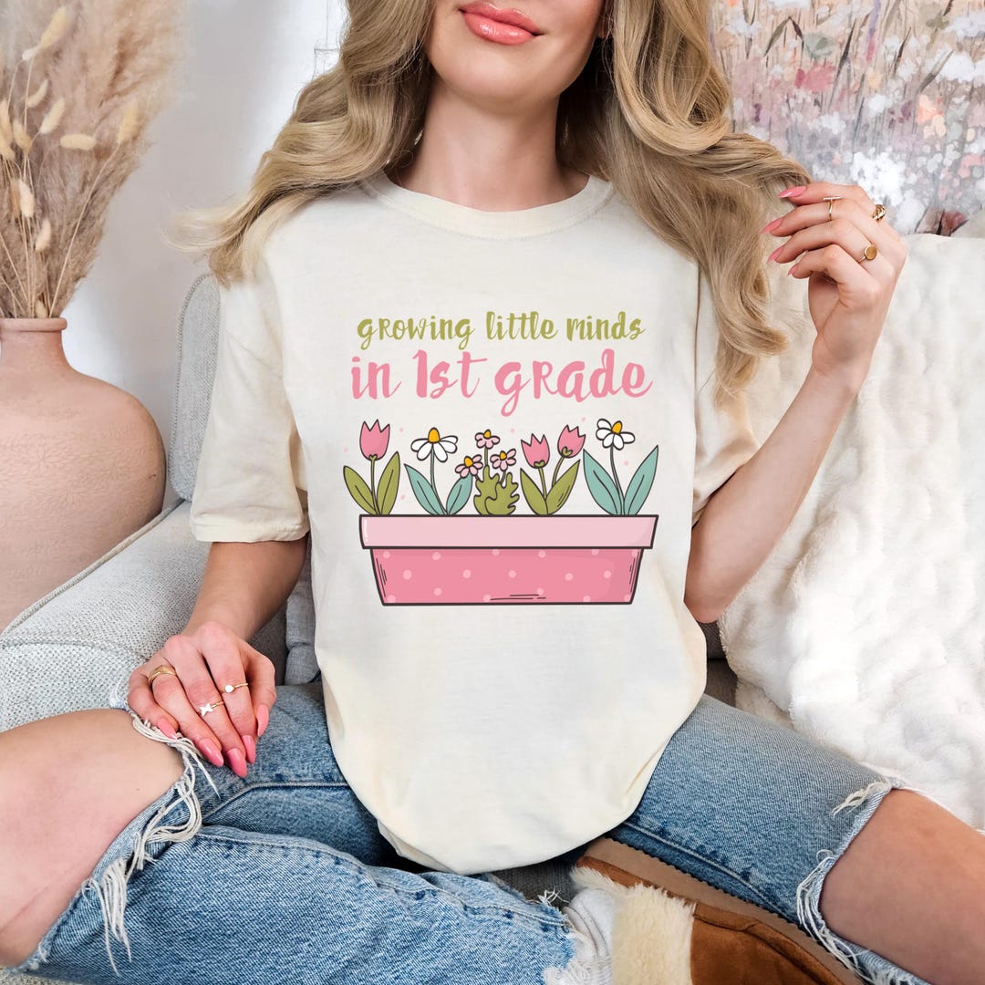 Floral Teacher Appreciation Gift, Custom Tracher Shirt, Unisex Tee ...