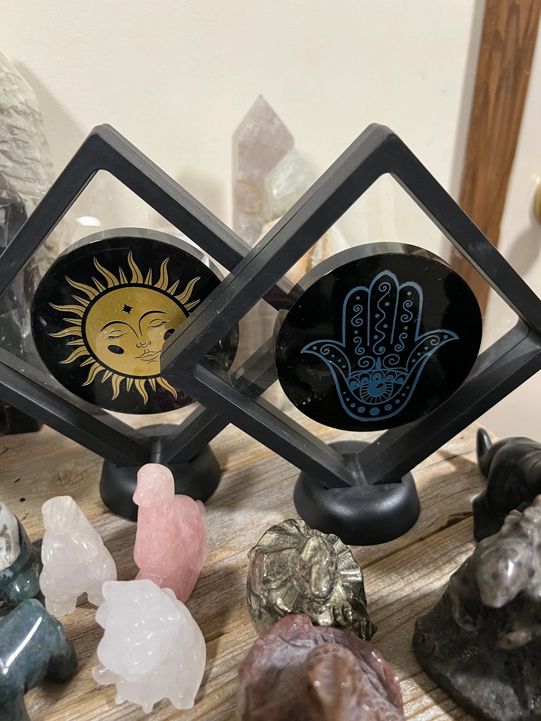 Obsidian Disk - Etsy