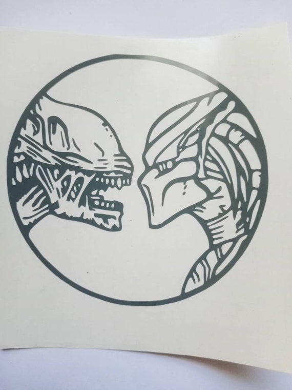 AVP Alien Vs Predator Vinyl Decal - Etsy