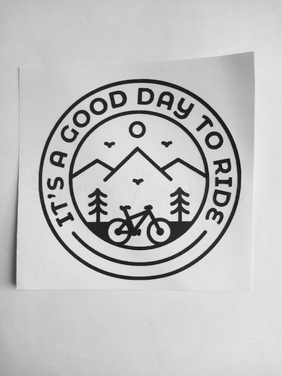 It's a Good Day to Ride Biking Vinyl Decal - Etsy