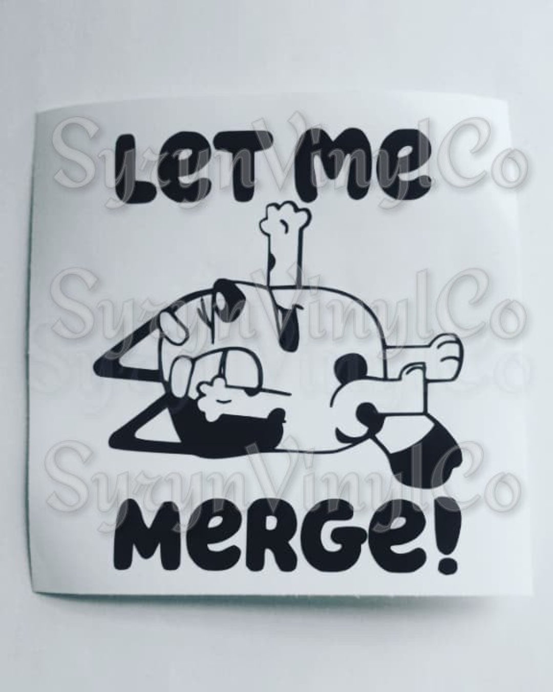 Let Me Merge | Vinyl Decal - Etsy