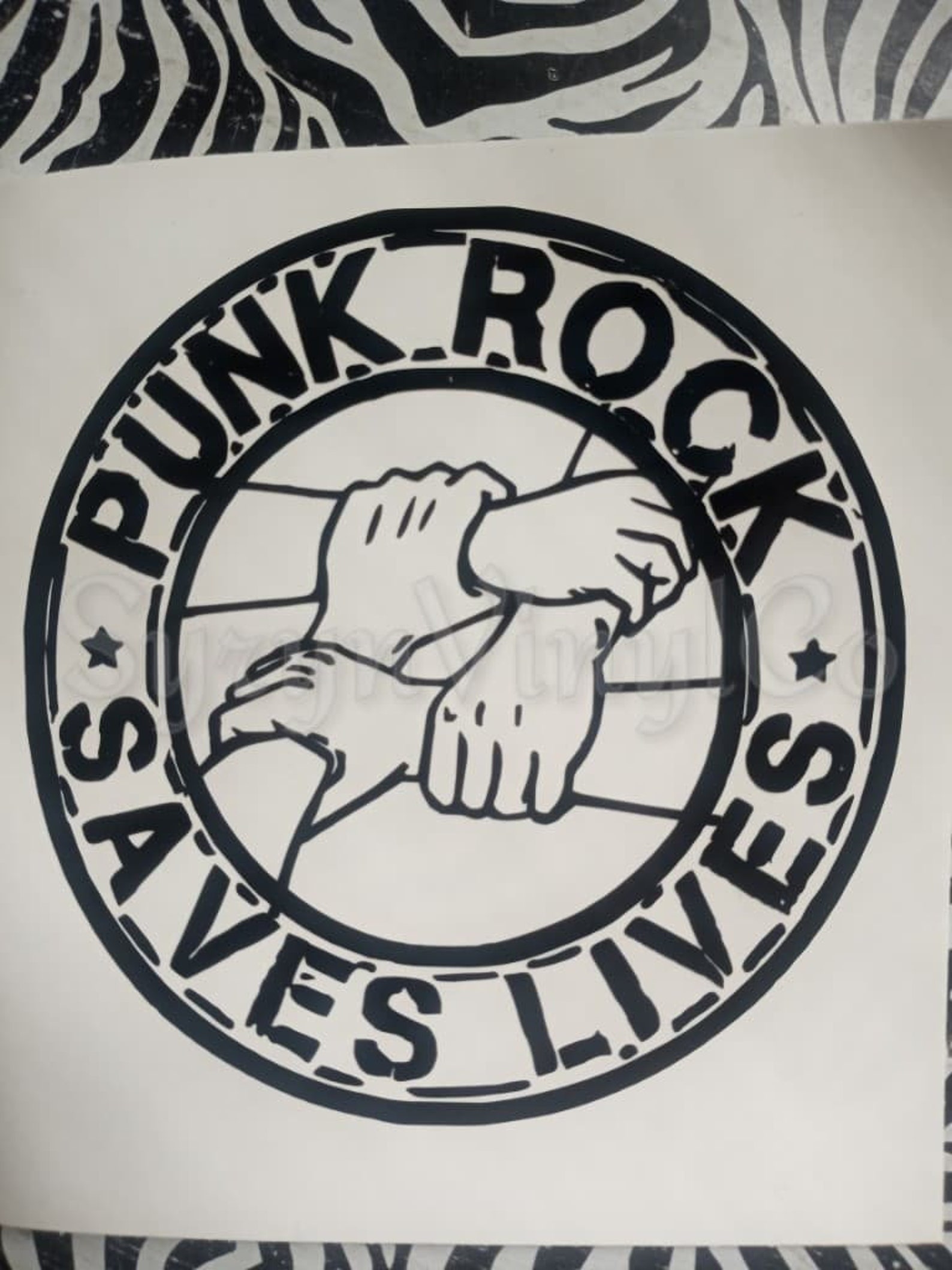 Punk Rock Saves Lives Vinyl Decal - Etsy