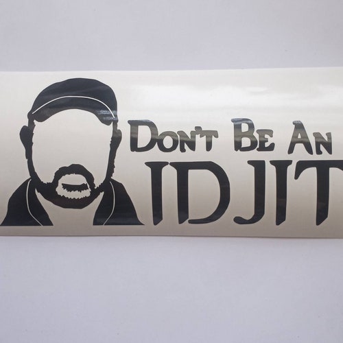 Don't Be an Idjit Supernatural Bobby Singer Vinyl - Etsy