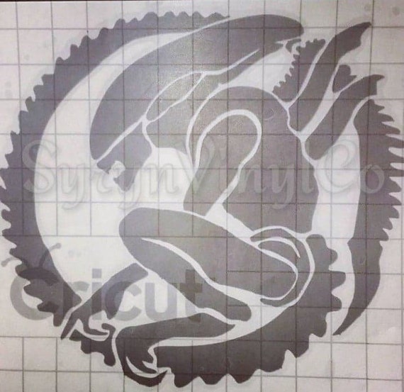 Alien Vinyl Decal - Etsy