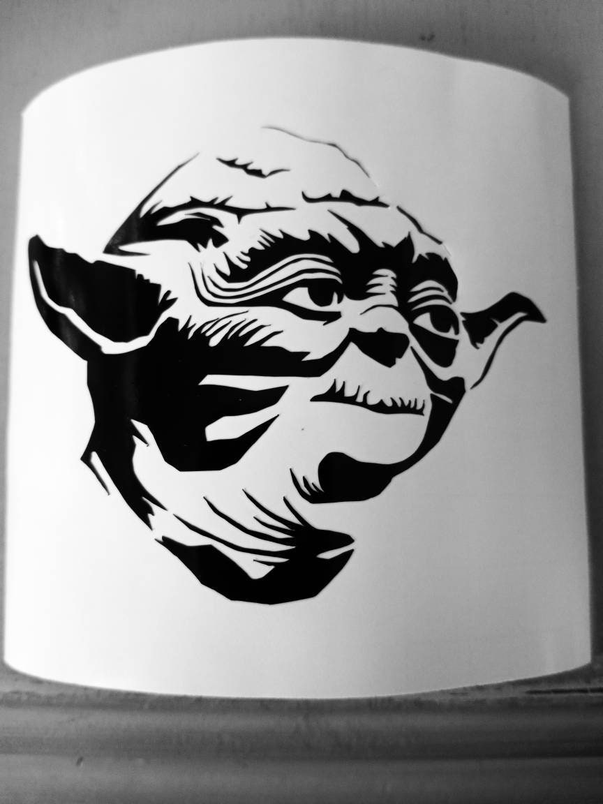 Yoda Vinyl Decal - Etsy