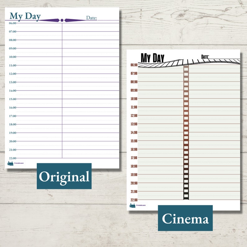 My Day | PRINTABLE PDF | Daily Planner | INSTANT Download | Daily Log ...