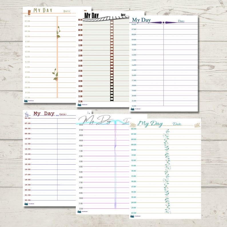 My Day | PRINTABLE PDF | Daily Planner | INSTANT Download | Daily Log ...
