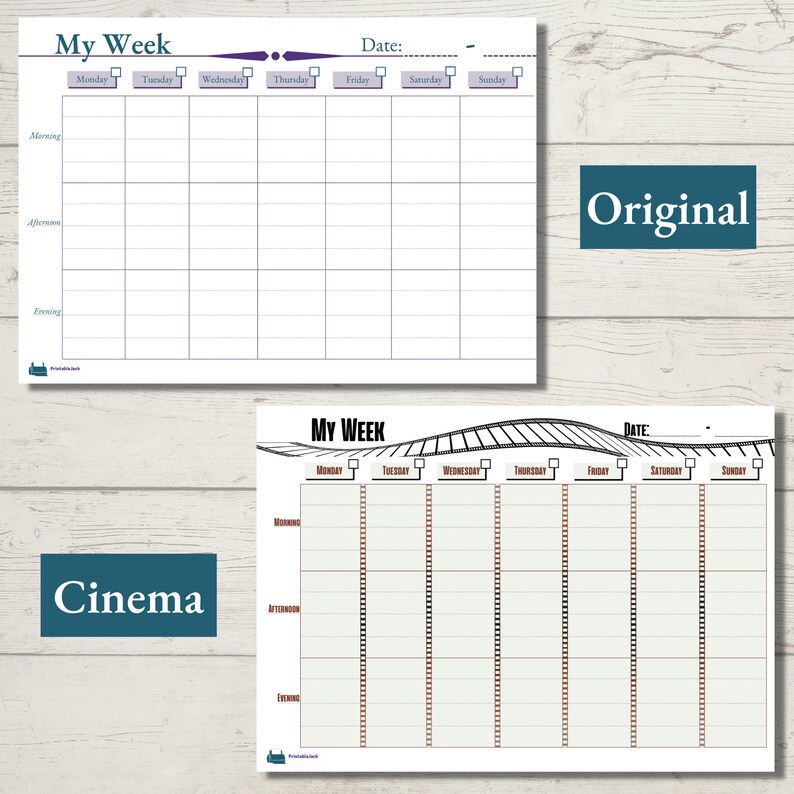My Week | PRINTABLE PDF | Weekly Planner | INSTANT Download | Weekly ...