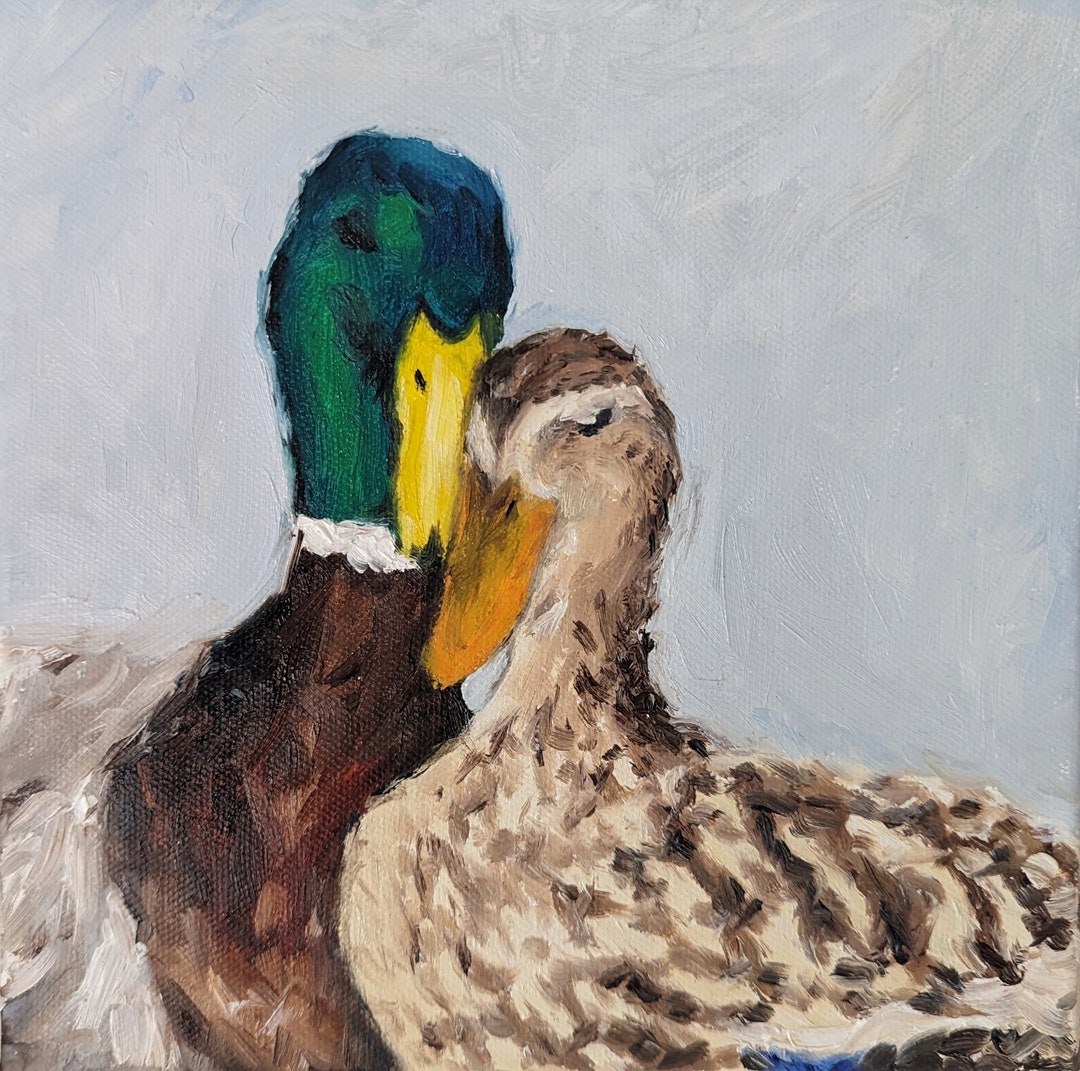 Mr & Mrs Duck Original Oil Painting - Etsy