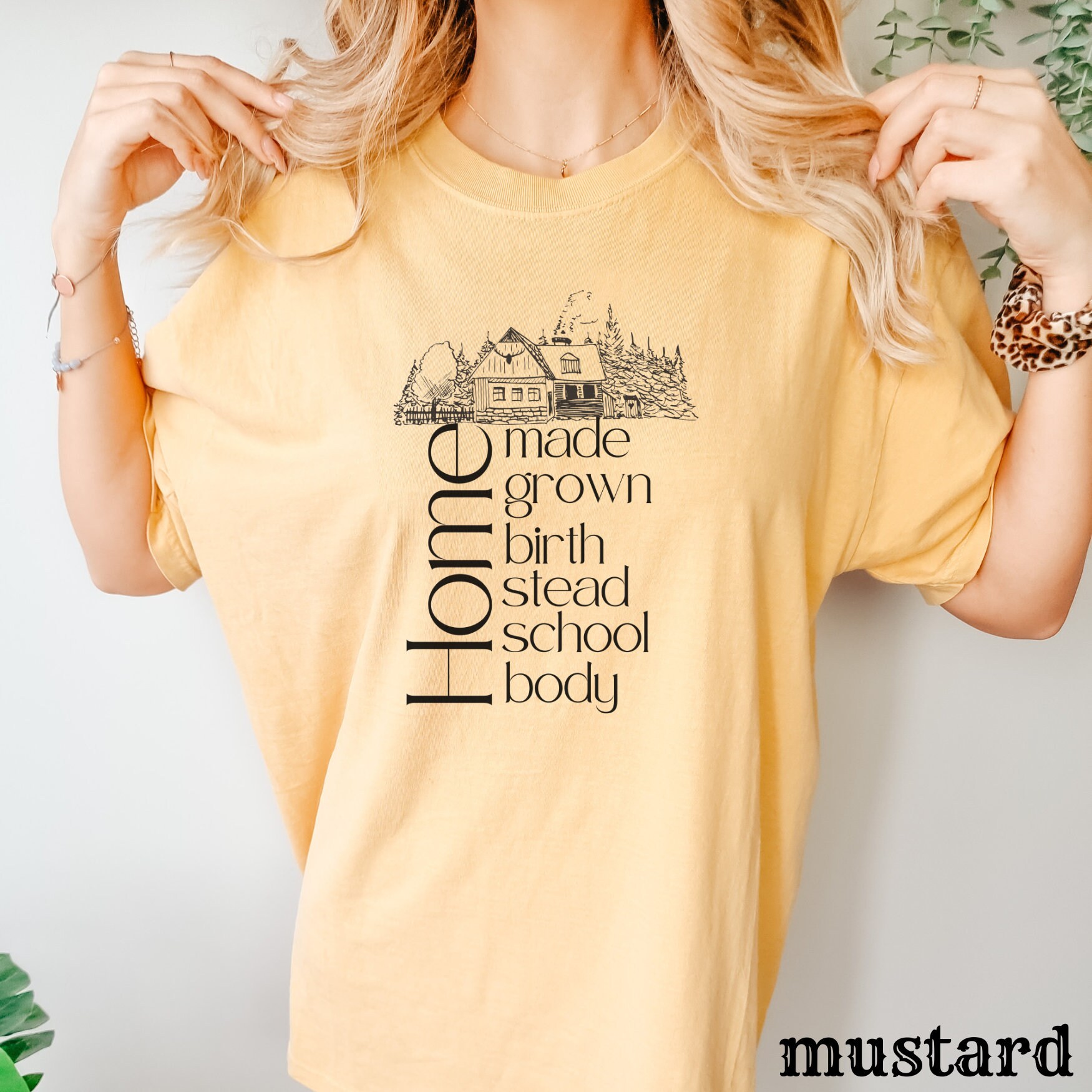 Homestead Homeschool Home Birth Home-made Home Grown Home Body Tee ...
