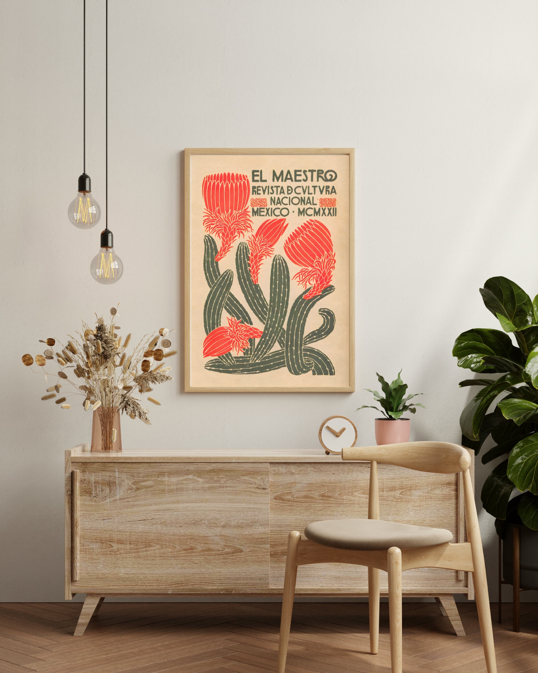 El Maestro Vintage Mexico Poster Mexican Wall Art Retro Travel Print ...