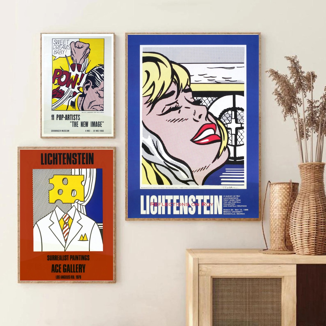 Pop Art Printable Poster Set of 3 60s Vibe Wall Art Set Andy Warhol ...