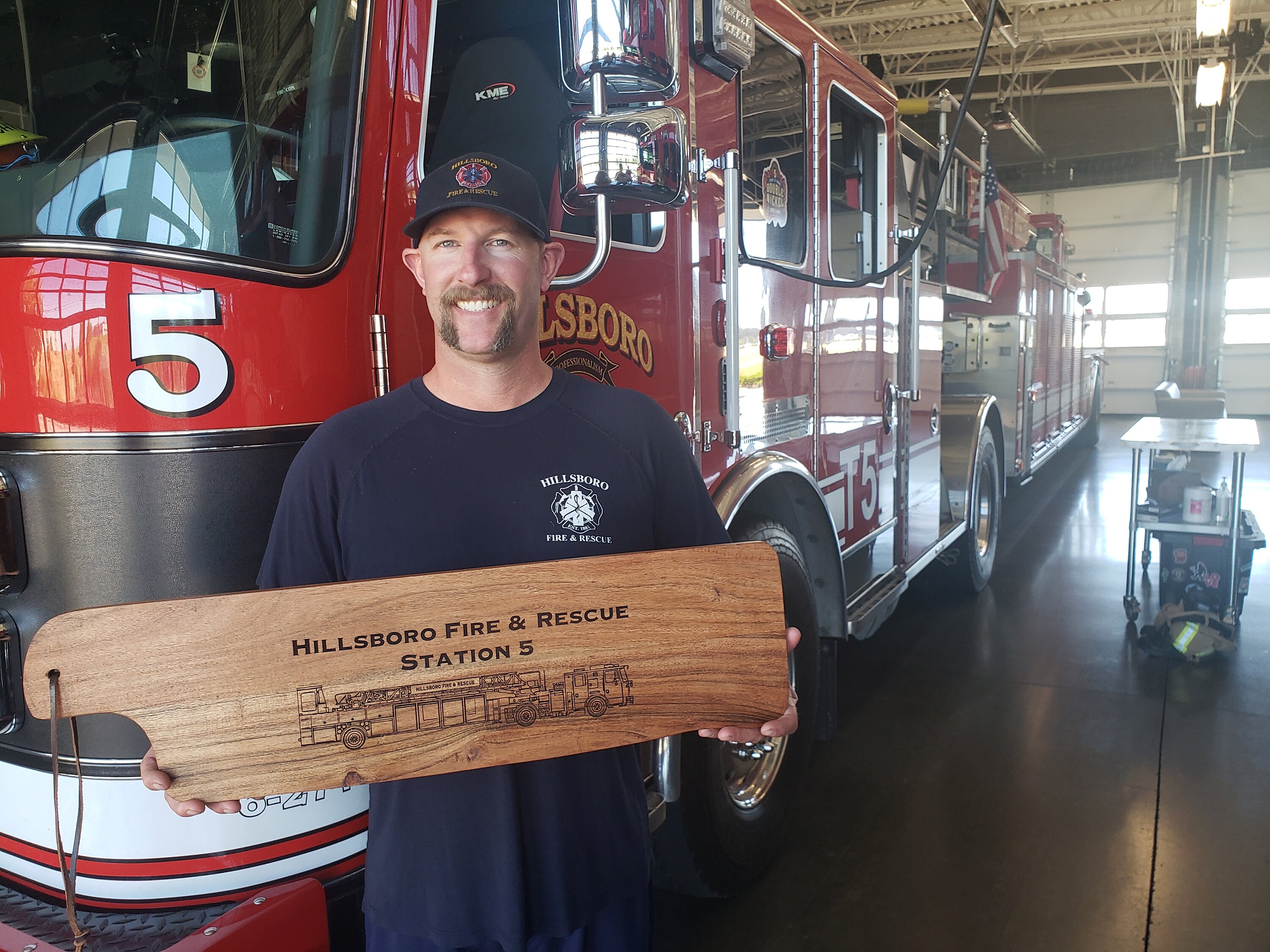 Fire Dept. Tiller Truck Charcuterie Board - Etsy