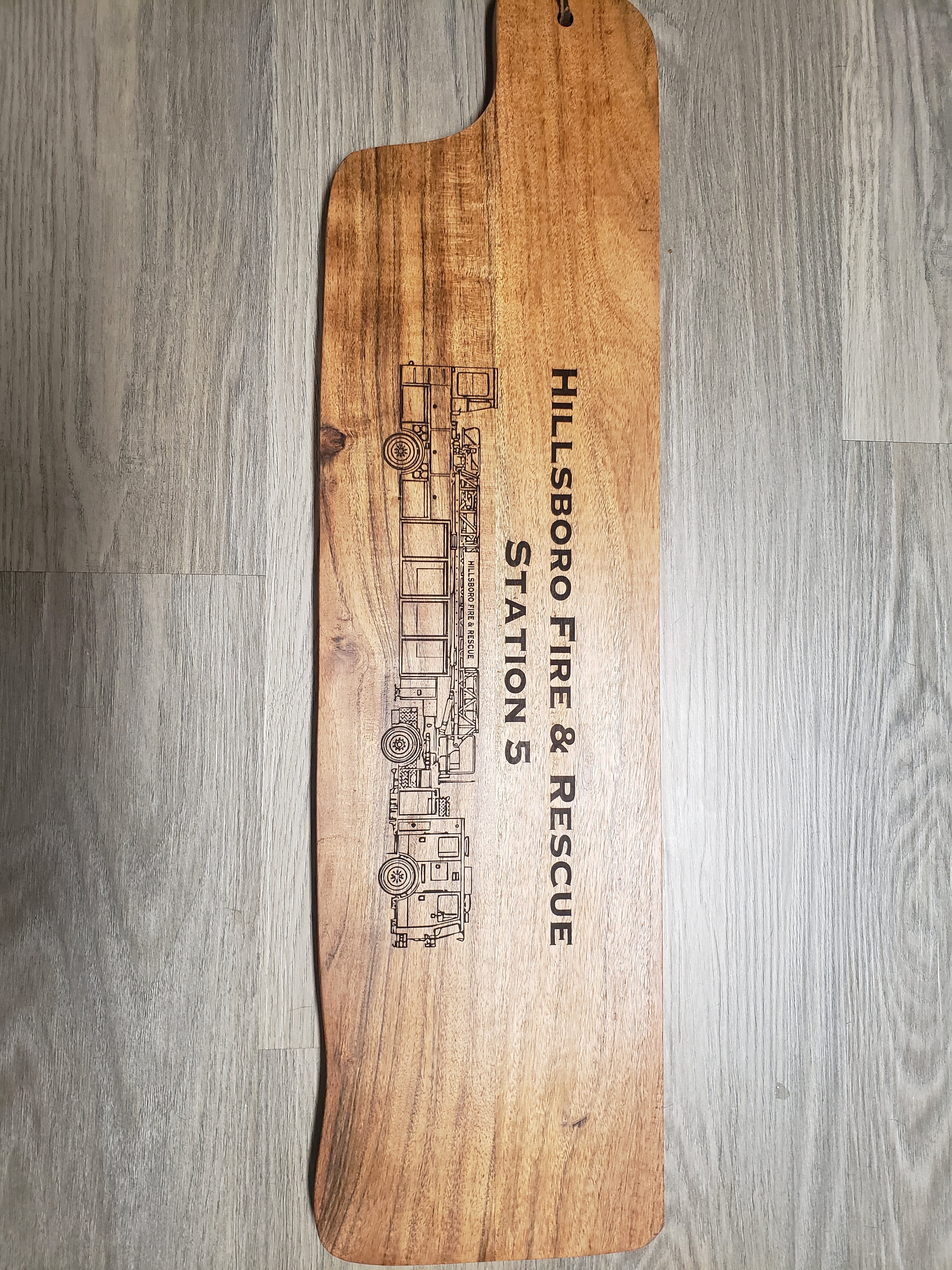 Fire Dept. Tiller Truck Charcuterie Board - Etsy