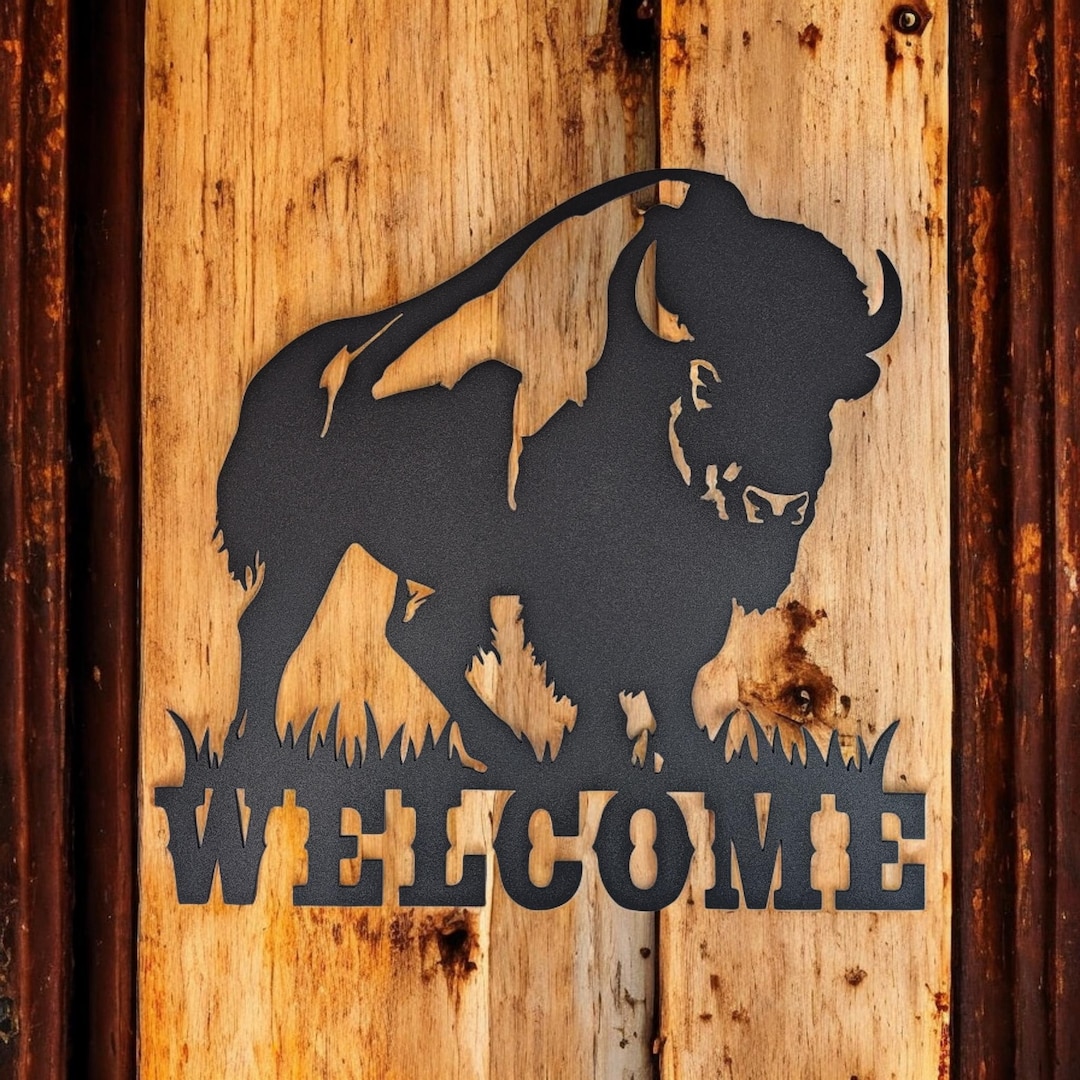 Buffalo Welcome Sign | Metal Welcome Sign - Etsy