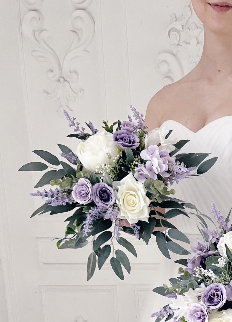 Bridal Bouquet Lavender Wedding Bouquet Wedding Bouquet - Etsy