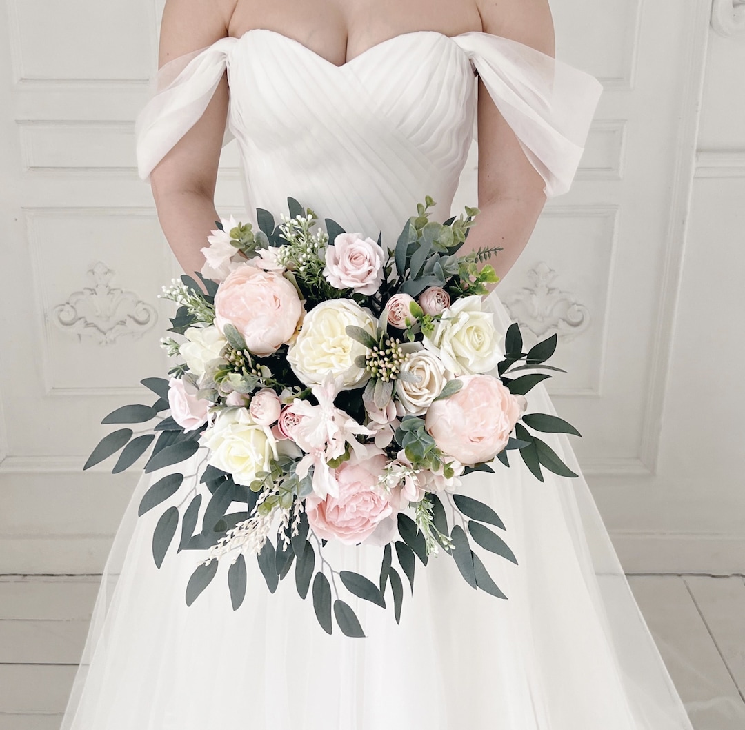Wedding Bouquet Bridal Bouquet Blush Wedding Bouquet Pink - Etsy