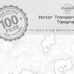 100 Editable Unique Topography SVG Maps - Fully Vector & Customizable ...