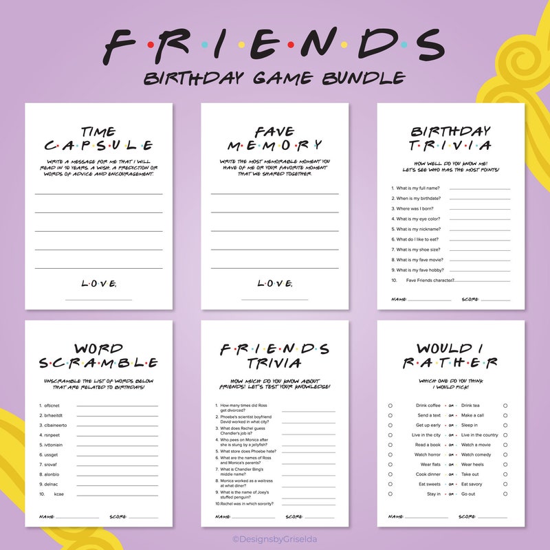 Friends Themed Party - Etsy