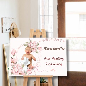 Rice Ceremony Sign Annaprasan Welcome Sign, Annaprasana Sign & First ...