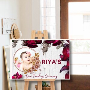 Rice Ceremony Sign Annaprasan Welcome Sign, Annaprasana Sign & First ...