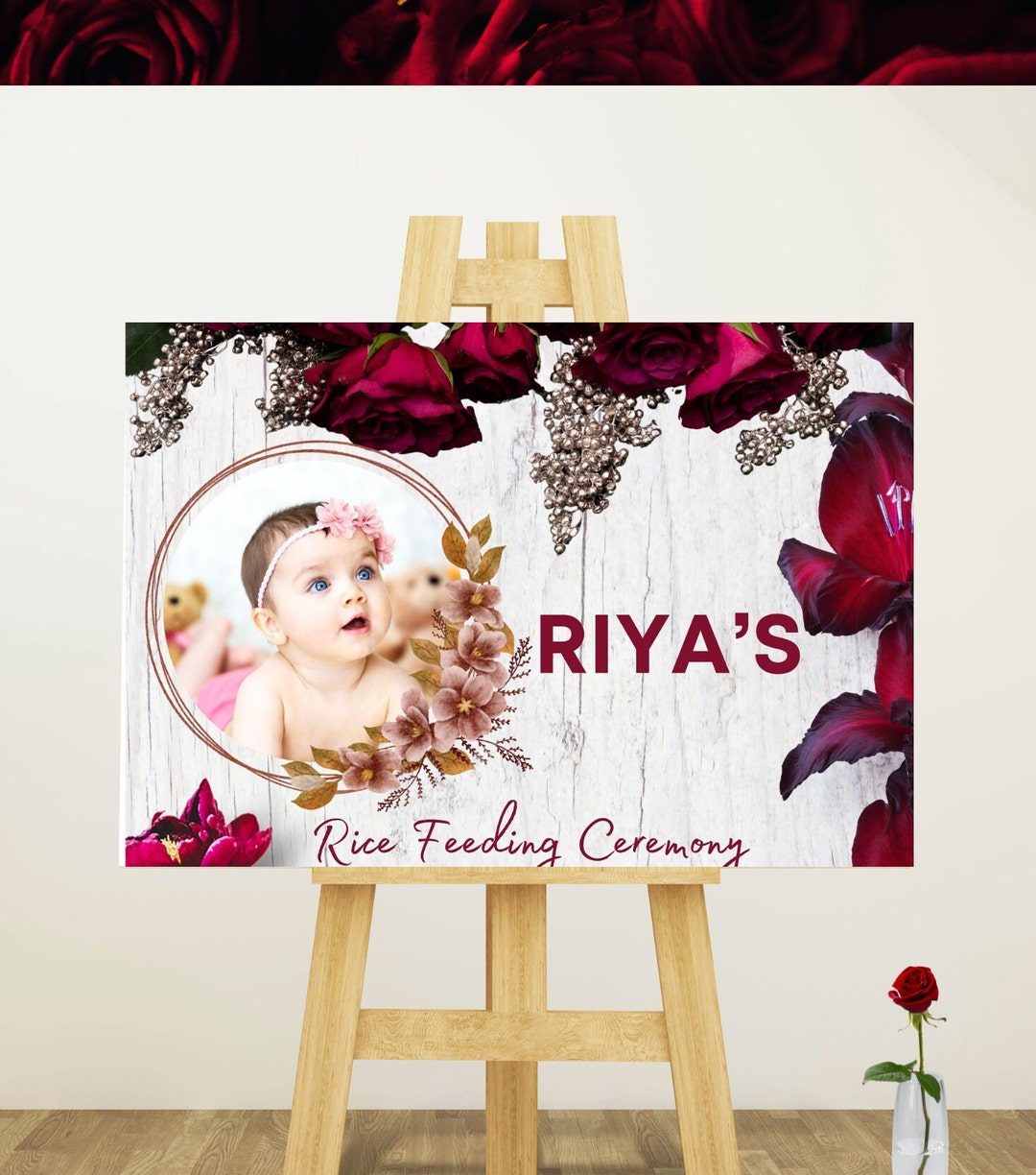 Rice Ceremony Sign Annaprasan Welcome Sign, Annaprasana Sign & First ...