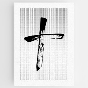 Do Not Be Afraid Scripture Wall Art, Black & White Christian Print ...