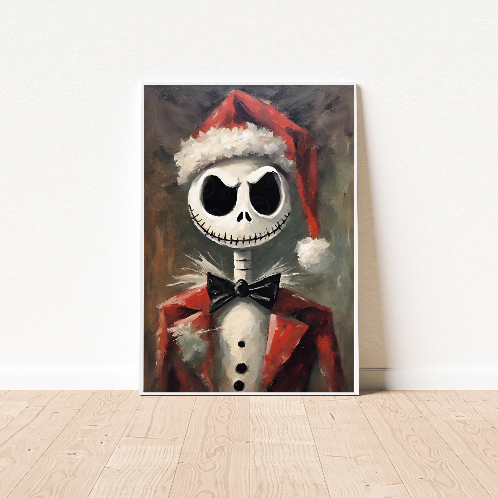 Skeleton Wall Art, Skeleton Christmas Wall Art, Skeleton Christmas ...